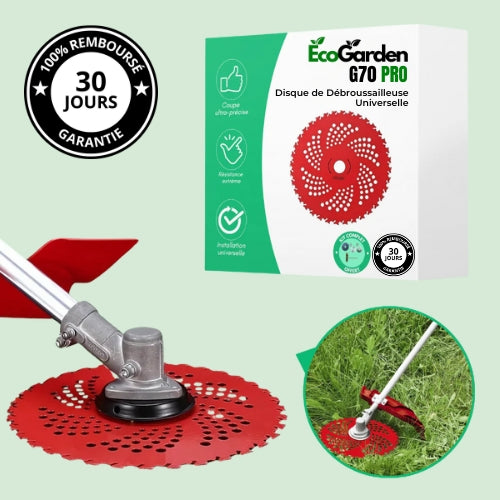 Disque de débroussailleuse multifonctions universelle G70 PRO - Kit Co – EcoGarden